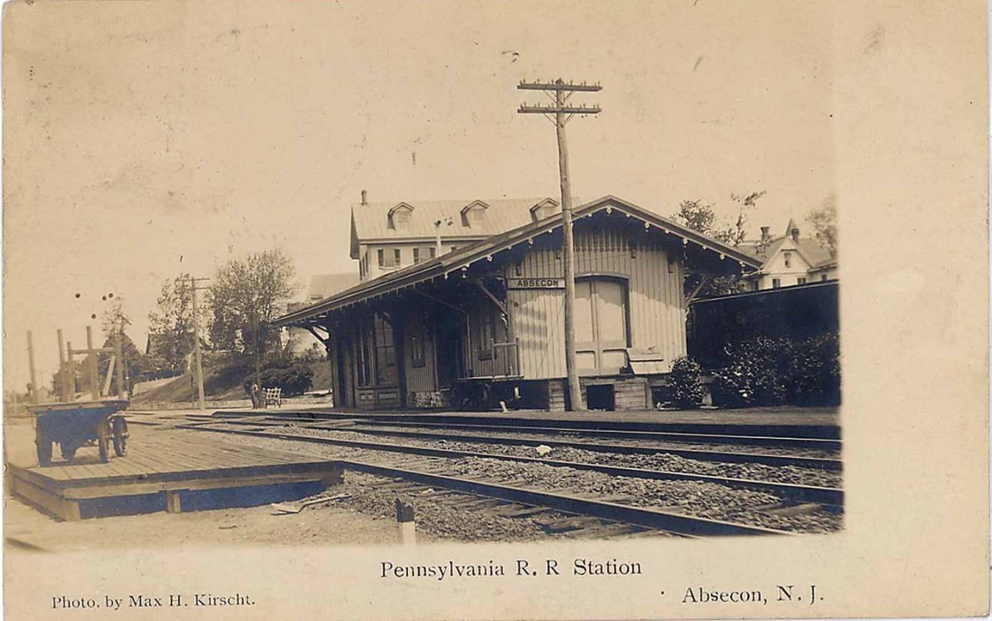 Absecon - PRR Station - Max Kirscht - 1907 | Absecon | Old Pictures of ...